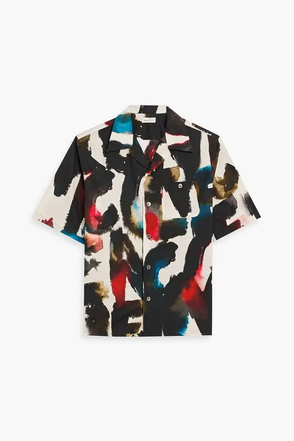 Alexander McQueen Printed Cottonpoplin Shirt