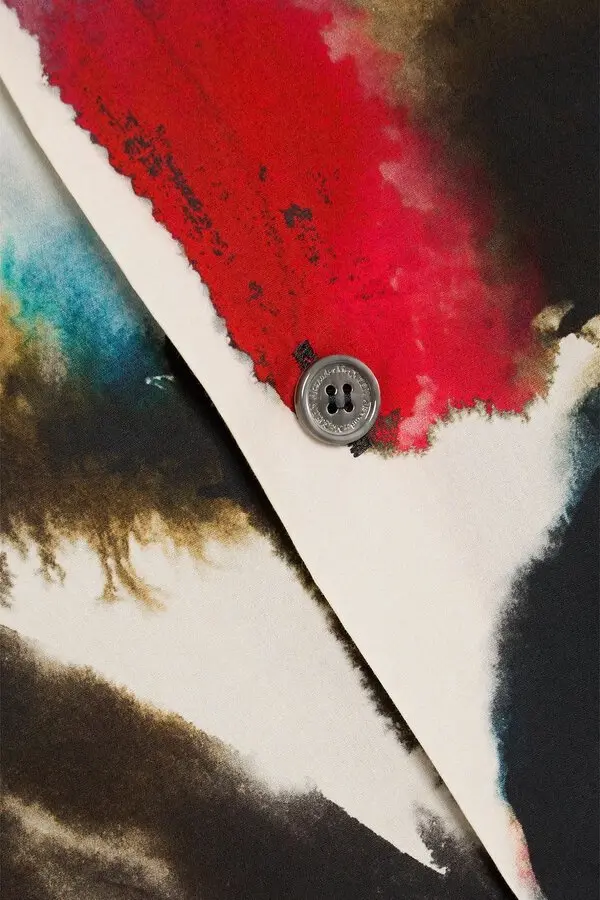 Alexander McQueen Printed Cottonpoplin Shirt