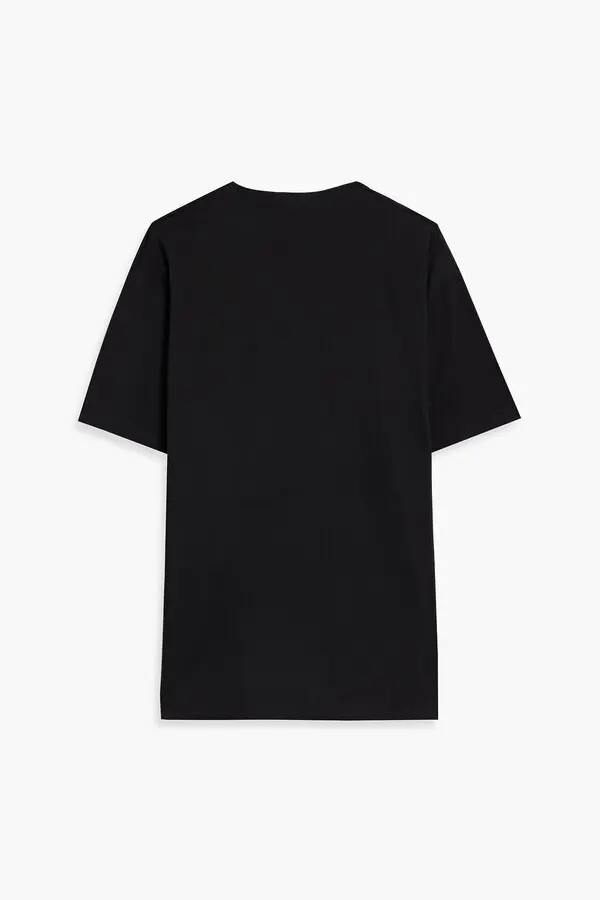 Alexander McQueen Embroidered Cottonjersey Tshirt