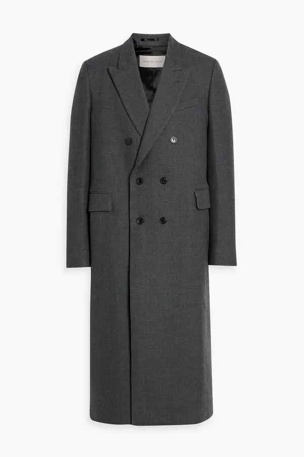 Dries Van Noten Doublebreasted Wooltwill Coat