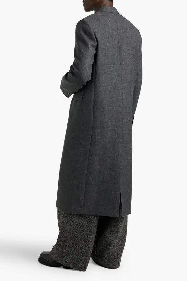 Dries Van Noten Doublebreasted Wooltwill Coat