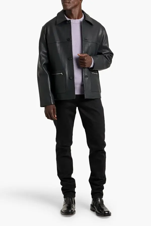 FRAME Utility Leather Jacket