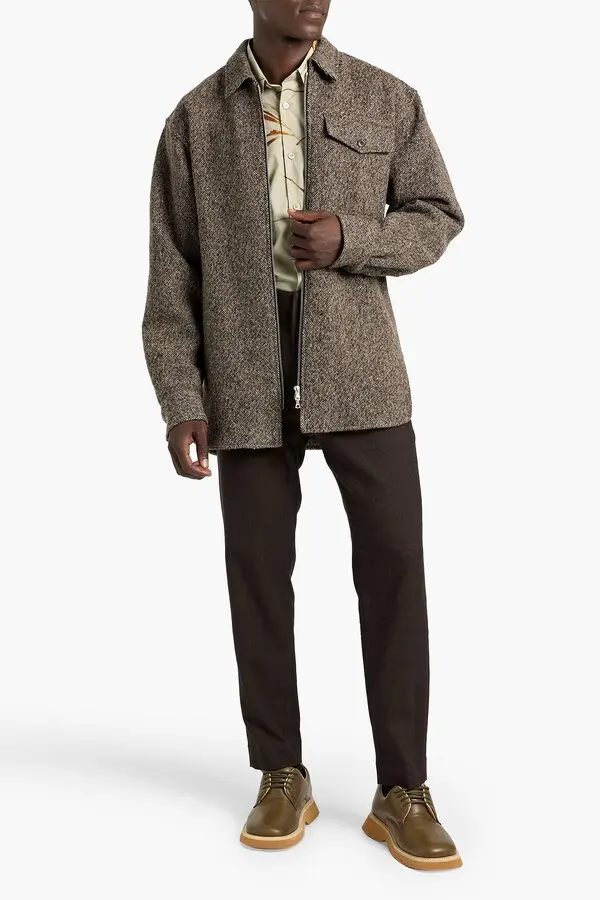 Dries Van Noten Woolblend Tweed Jacket
