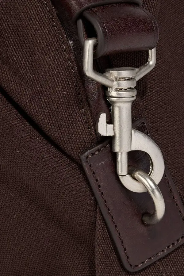 Dries Van Noten Canvas Messenger Bag - Dark Brown