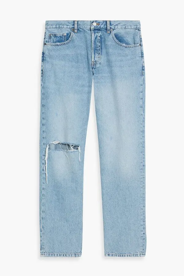 FRAME Relaxed Distressed Denim Jeans