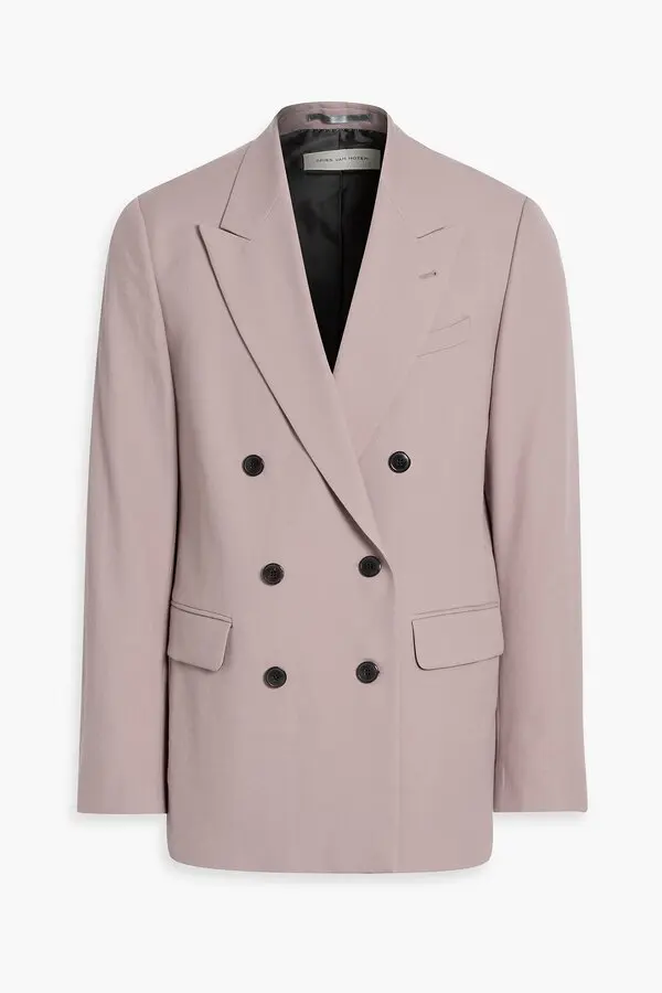 Dries Van Noten Doublebreasted Wooltwill Blazer