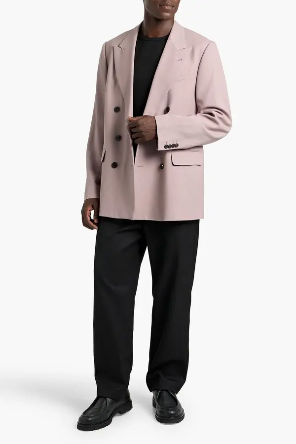 Dries Van Noten Doublebreasted Wooltwill Blazer