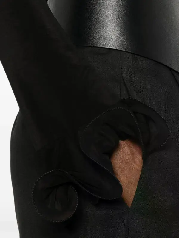 Moschino Ruffled Long-sleeve Top