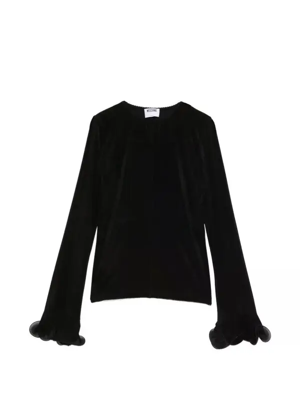 Moschino Long-sleeve Top With Ruffled Cuffs
