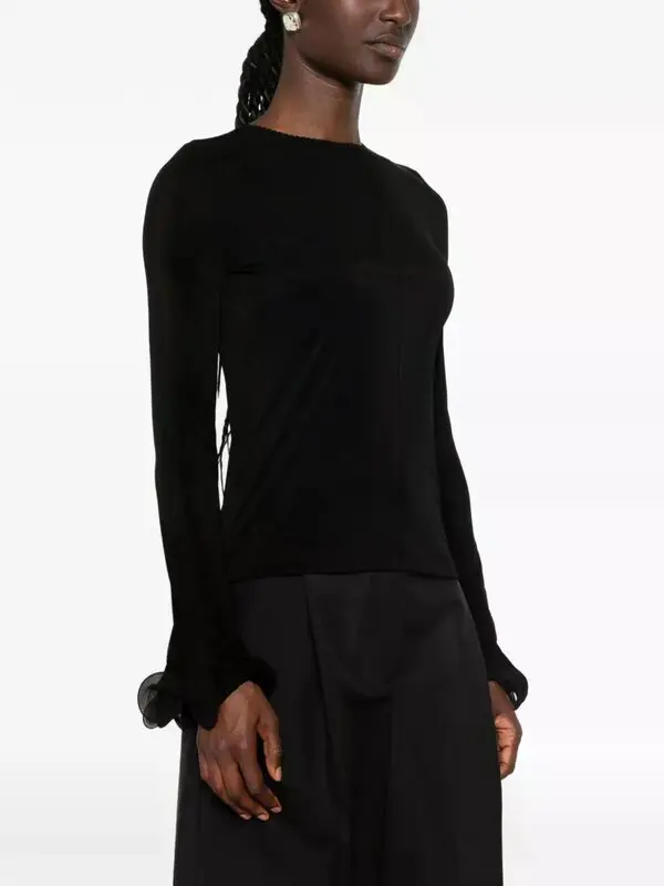 Moschino Long-sleeve Top With Ruffled Cuffs