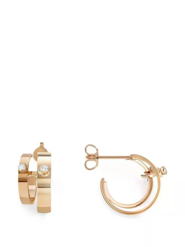 NOUVEL HERITAGE Monday Morning Mood Diamond Hoop Earrings