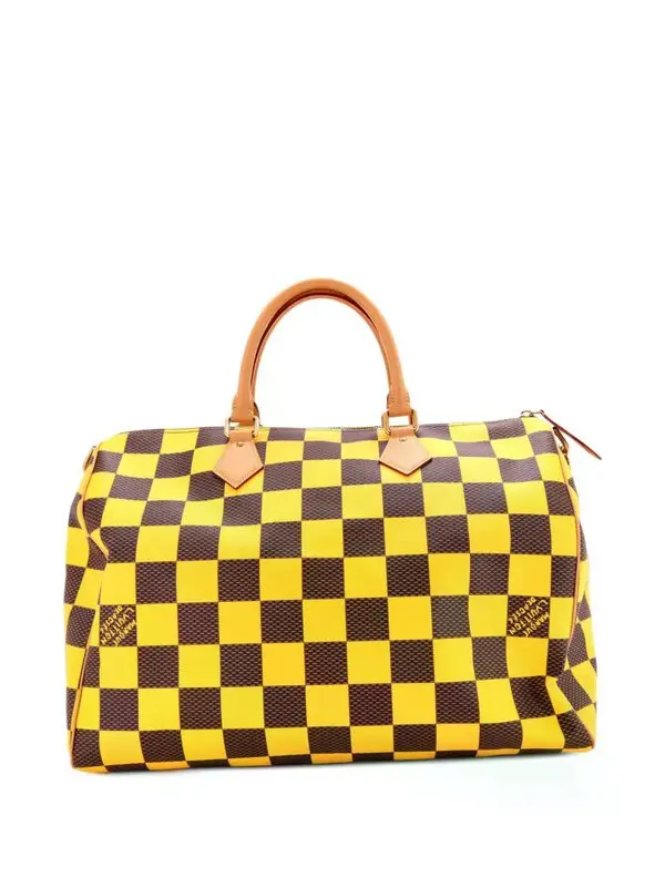 LOUIS VUITTON Speedy Bandouliere Bag Damier Pop 50 Travel Bag - Yellow