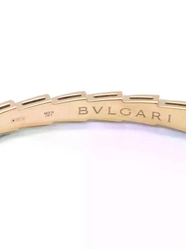 BVLGARI 2010s Serpenti Viper Malachite Bracelet