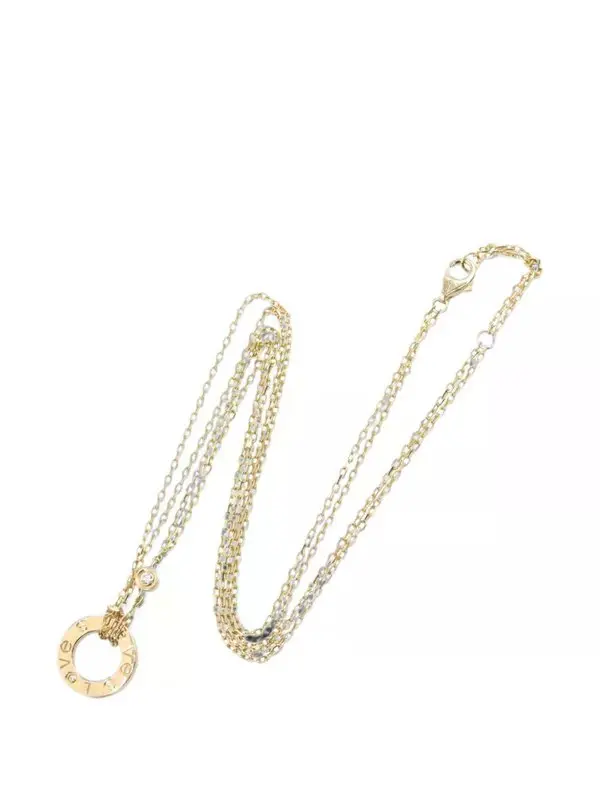 Cartier 2010s Love Diamond Necklace - Gold