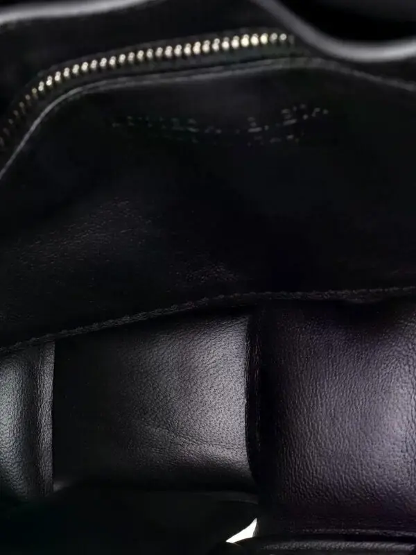 Bottega Veneta Cassette Padded Maxi Intrecciato Leather Crossbody Bag - Black