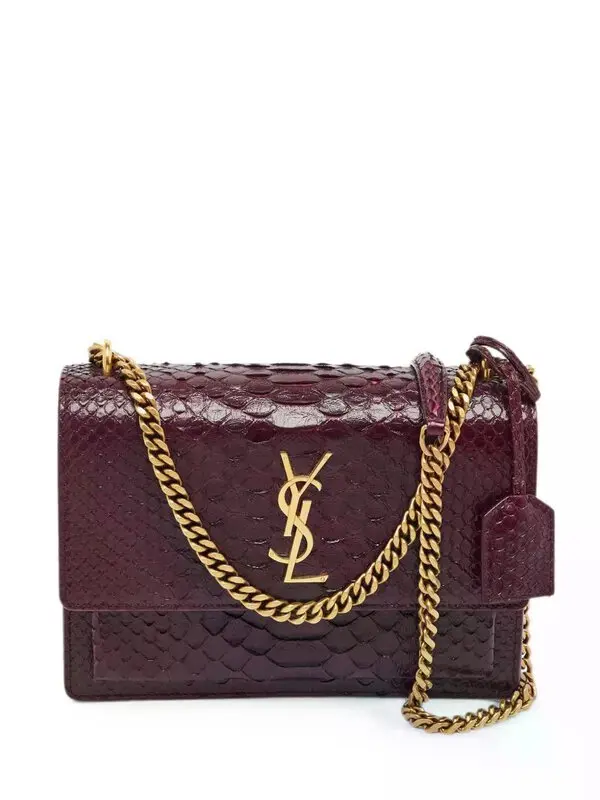 Saint Laurent Medium Sunset Shoulder Bag - Red