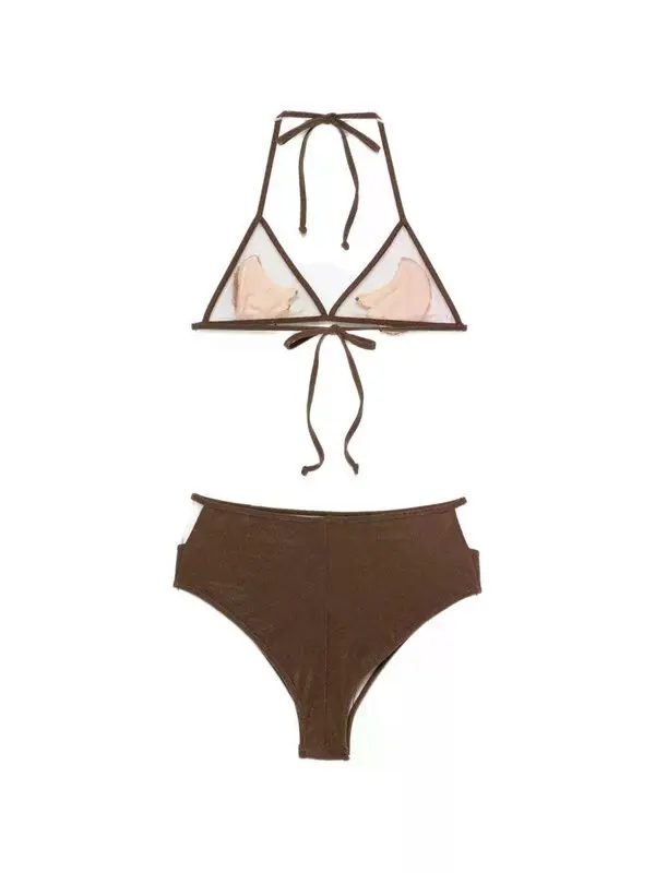 MAZZEI Bead-embellished Halterneck Bikini