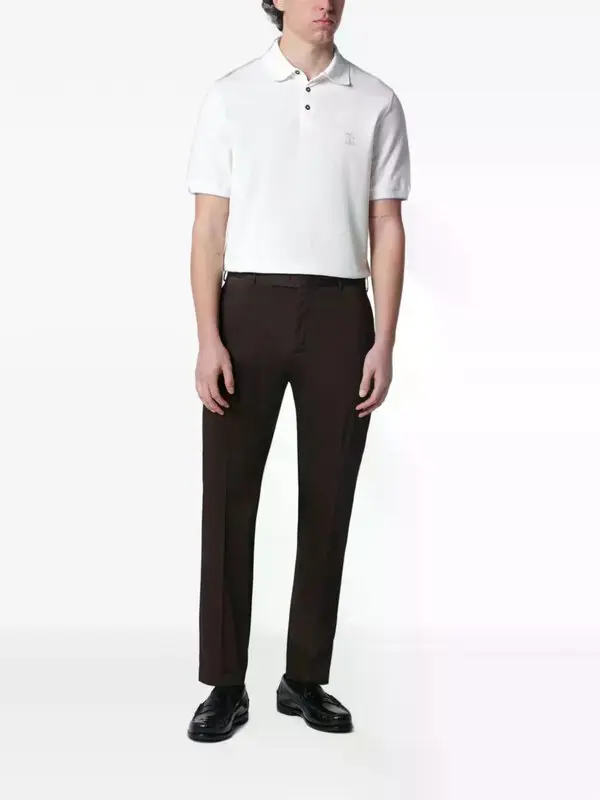 PT TORINO Logo-detail Tailored Trousers