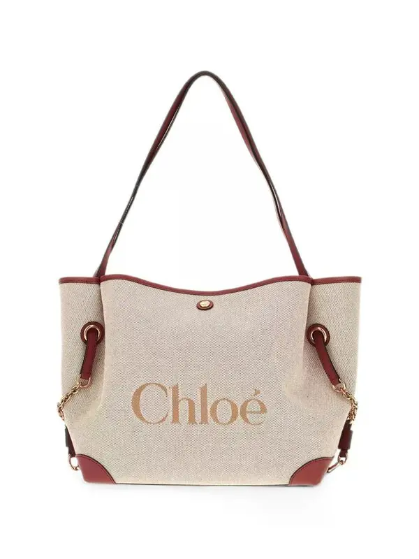 Chloé Clover Logo Print Shoulder Bag