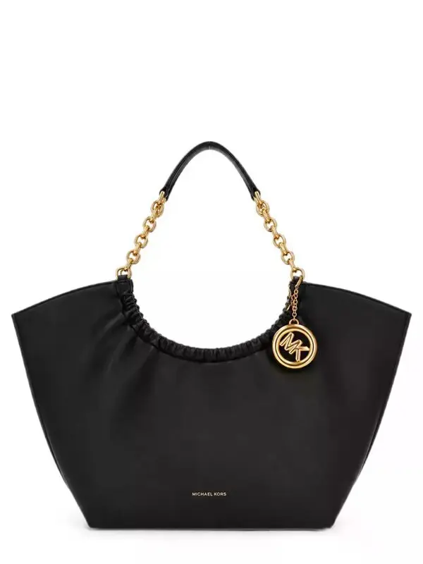 Michael Kors Large Indie Logo-charm Ruched-detailing Tote Bag