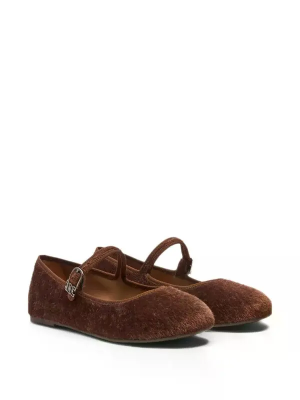 Casadei Faux-pony Ballet Flats With C-chain Detail