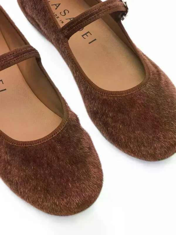Casadei Faux-pony Ballet Flats With C-chain Detail