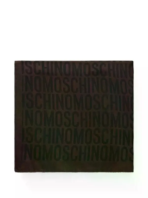 Moschino Logo-jacquard Silk Scarf