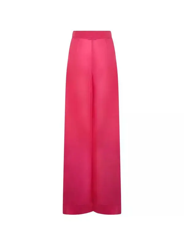 Alberta Ferretti High-waisted Silk Palazzo Pants