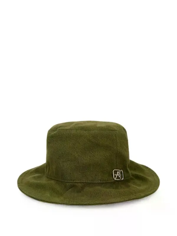 Alberta Ferretti Logo-plaque Wide-brim Bucket Hat