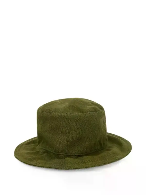 Alberta Ferretti Logo-plaque Wide-brim Bucket Hat