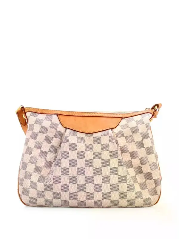 LOUIS VUITTON Siracusa Damier Pm Handbag - White