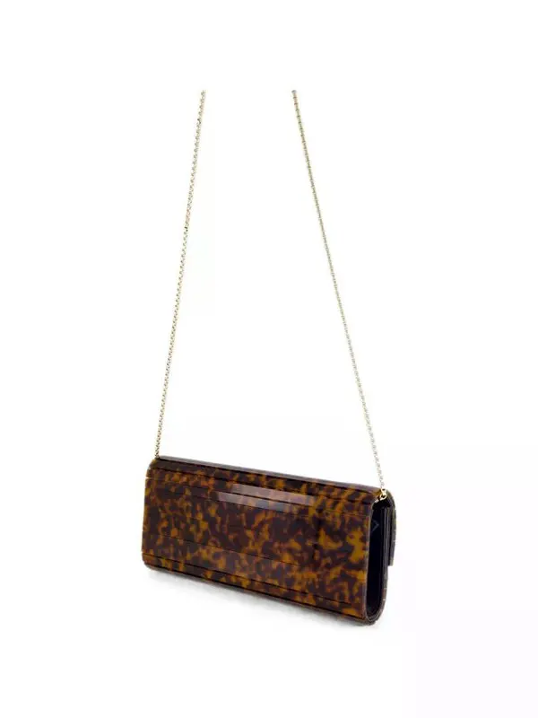 JIMMY CHOO Sweetie Tortoiseshell-effect Clutch Bag