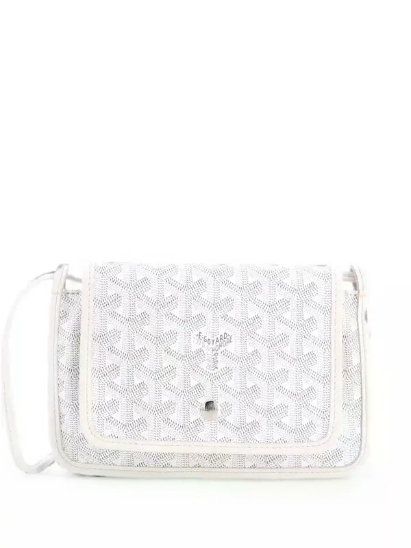 Goyard Plumet Clutch Wallet In Coated Canvas - White