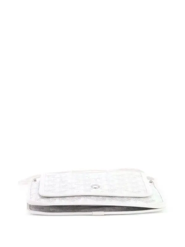 Goyard Plumet Clutch Wallet In Coated Canvas - White