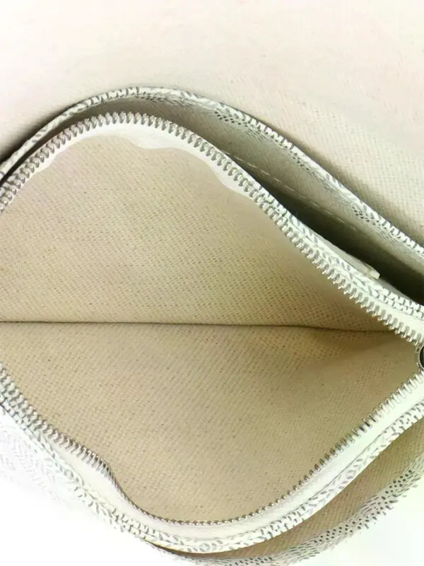 Goyard Plumet Clutch Wallet In Coated Canvas - White