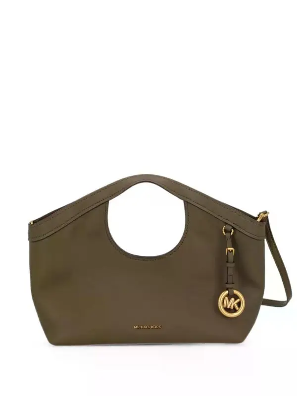 Michael Kors Small Haddie Leather Tote Bag - Green