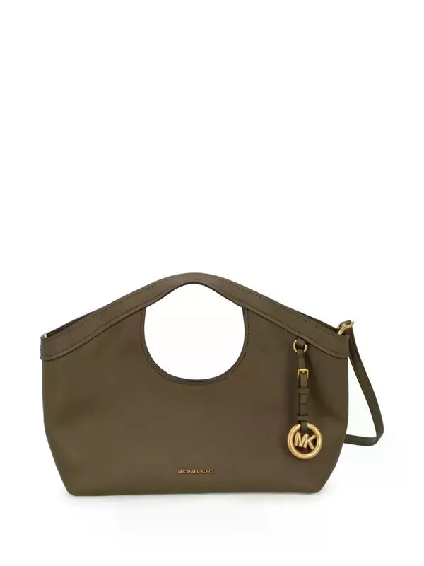 Michael Kors Small Haddie Leather Tote Bag - Green