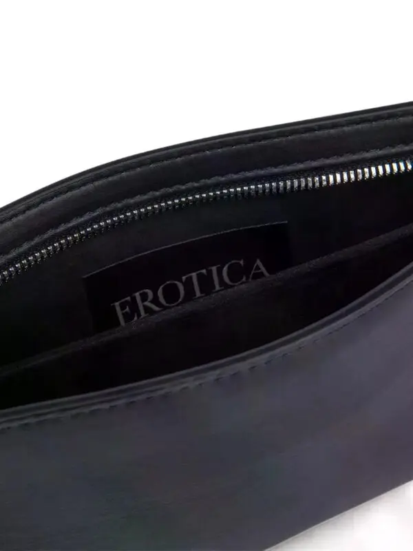 DONDUP Ring-detail Leather Clutch Bag