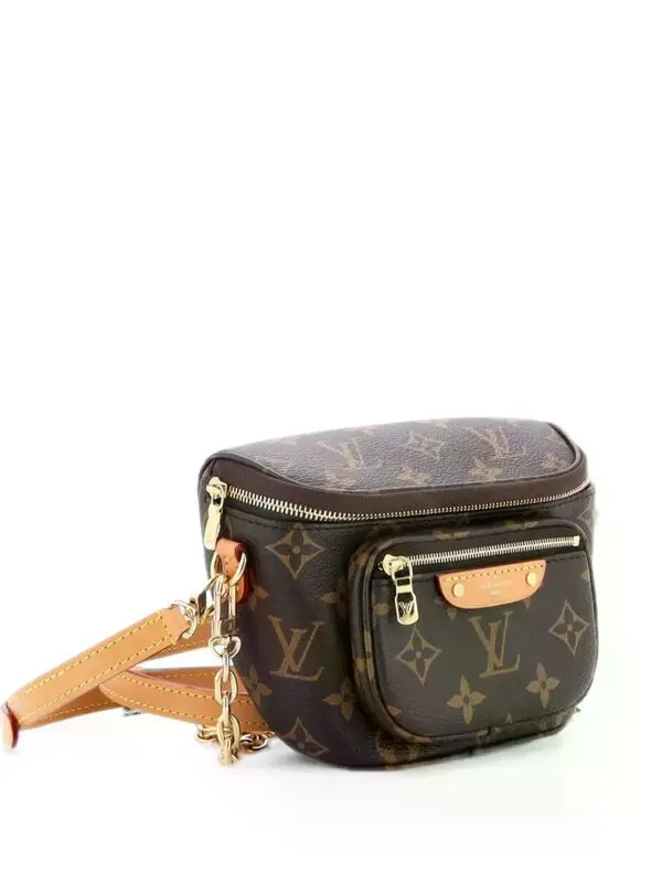 LOUIS VUITTON Bum Bag Monogram Canvas Mini Belt Bag - Brown