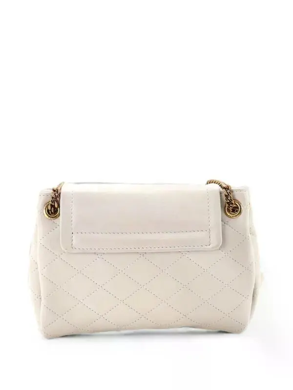 Saint Laurent Nolita Satchel Quilted Leather Mini Crossbody Bag - Neutrals