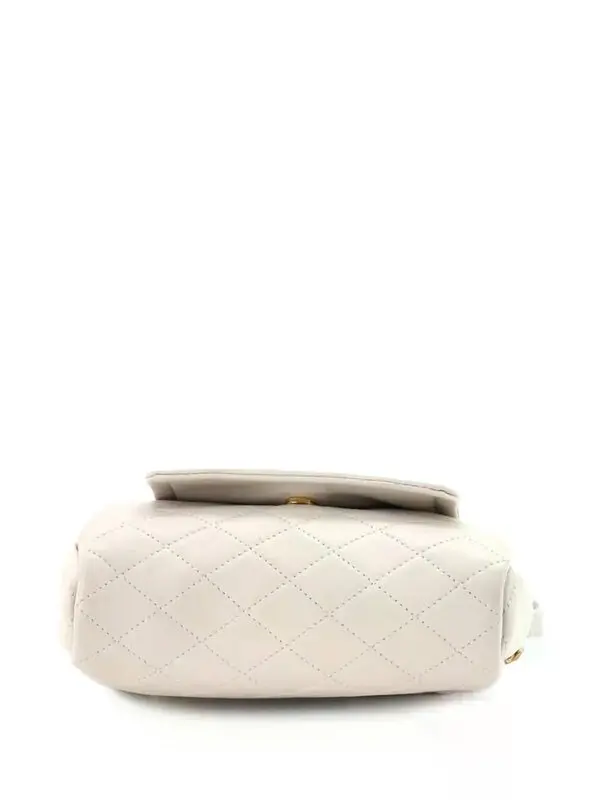 Saint Laurent Nolita Satchel Quilted Leather Mini Crossbody Bag - Neutrals