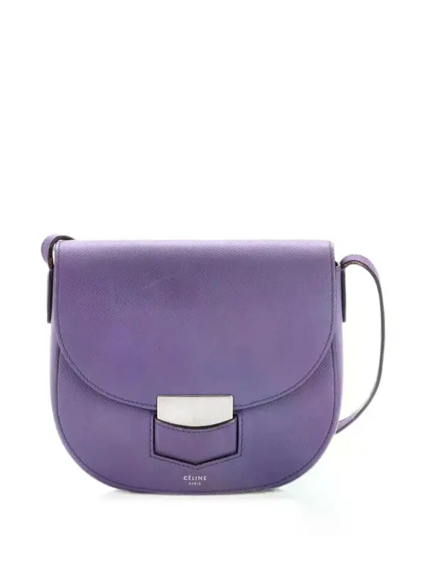 Celine Trotteur Grainy Leather Small Crossbody Bag