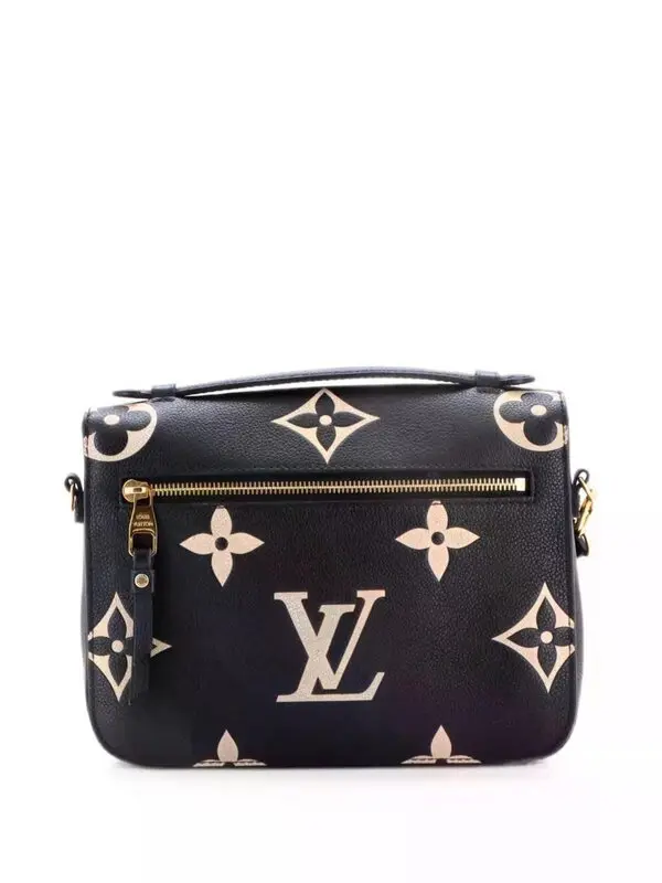 LOUIS VUITTON Monogram Empreinte Giant Pochette Metis Crossbody Bag - Black