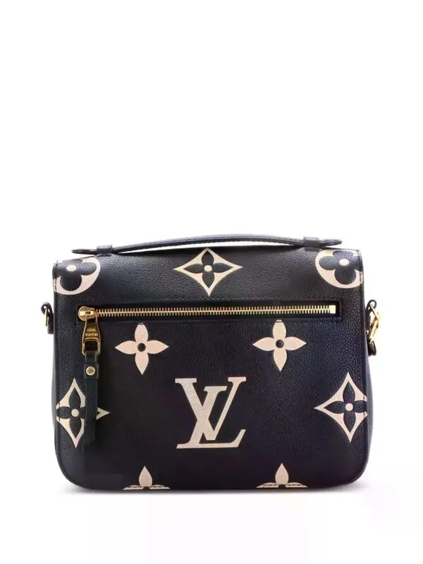 LOUIS VUITTON Monogram Empreinte Giant Pochette Metis Crossbody Bag - Black