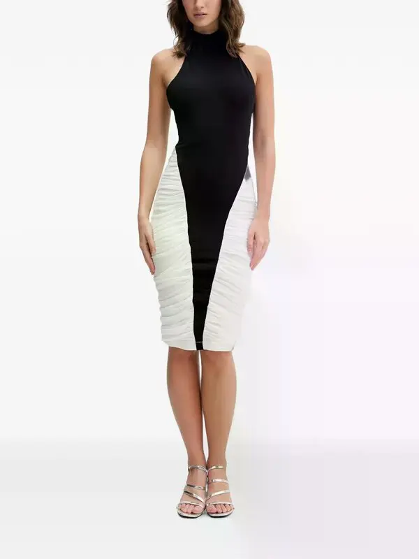 Bardot Gathered Midi Dress