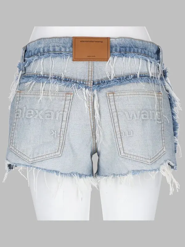 Alexander Wang Shorts With Fringe Detail