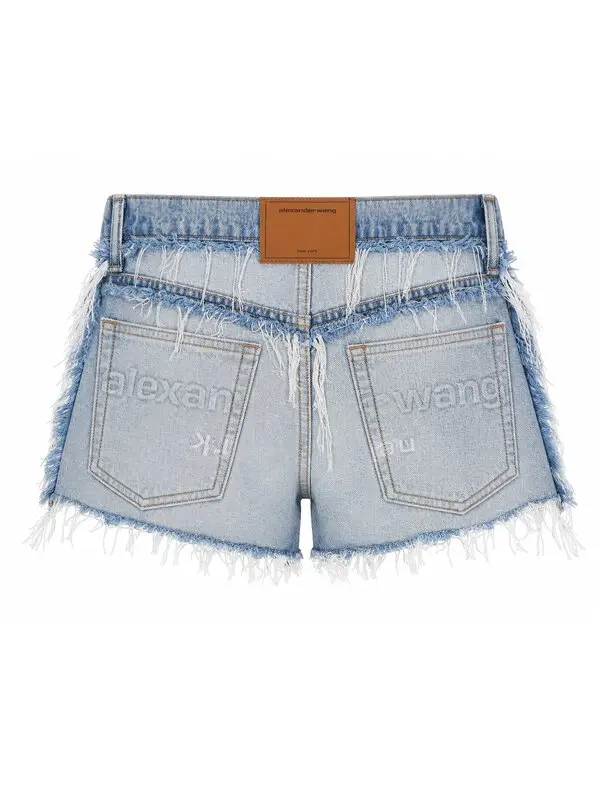 Alexander Wang Shorts With Fringe Detail