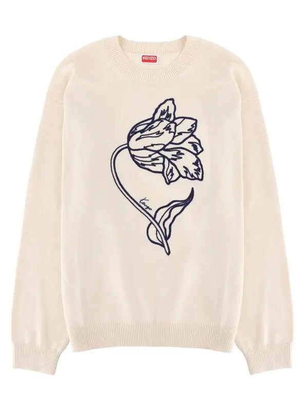 Kenzo Maglia " Tulip - Ivory