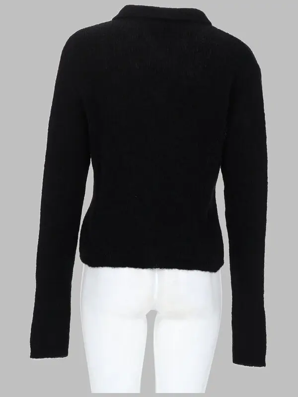 Our Legacy Mazzy Polo" Knit Top - Black