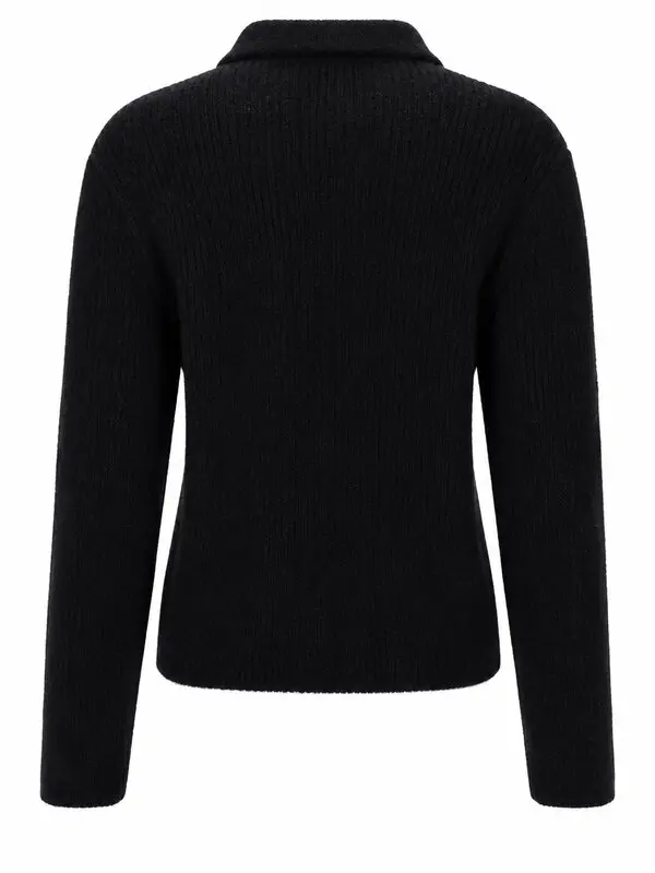 Our Legacy Mazzy Polo" Knit Top - Black